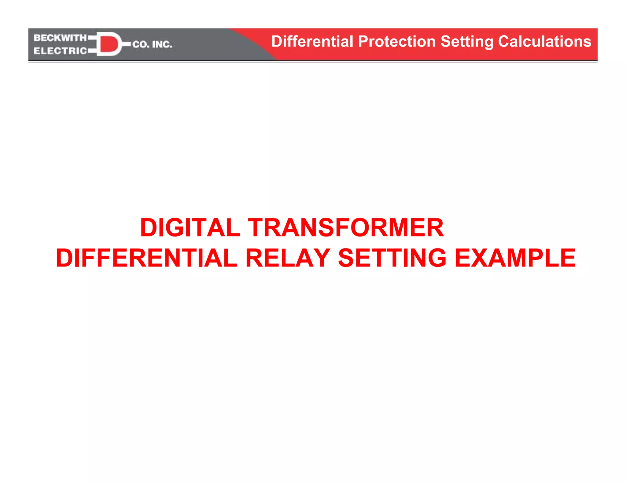Transformer Differential Protection Pdf Radio Control Hobbies