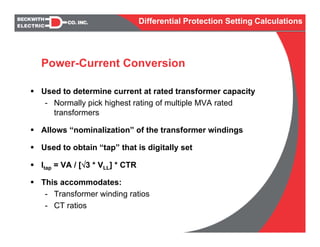 Transformer differential protection | PDF