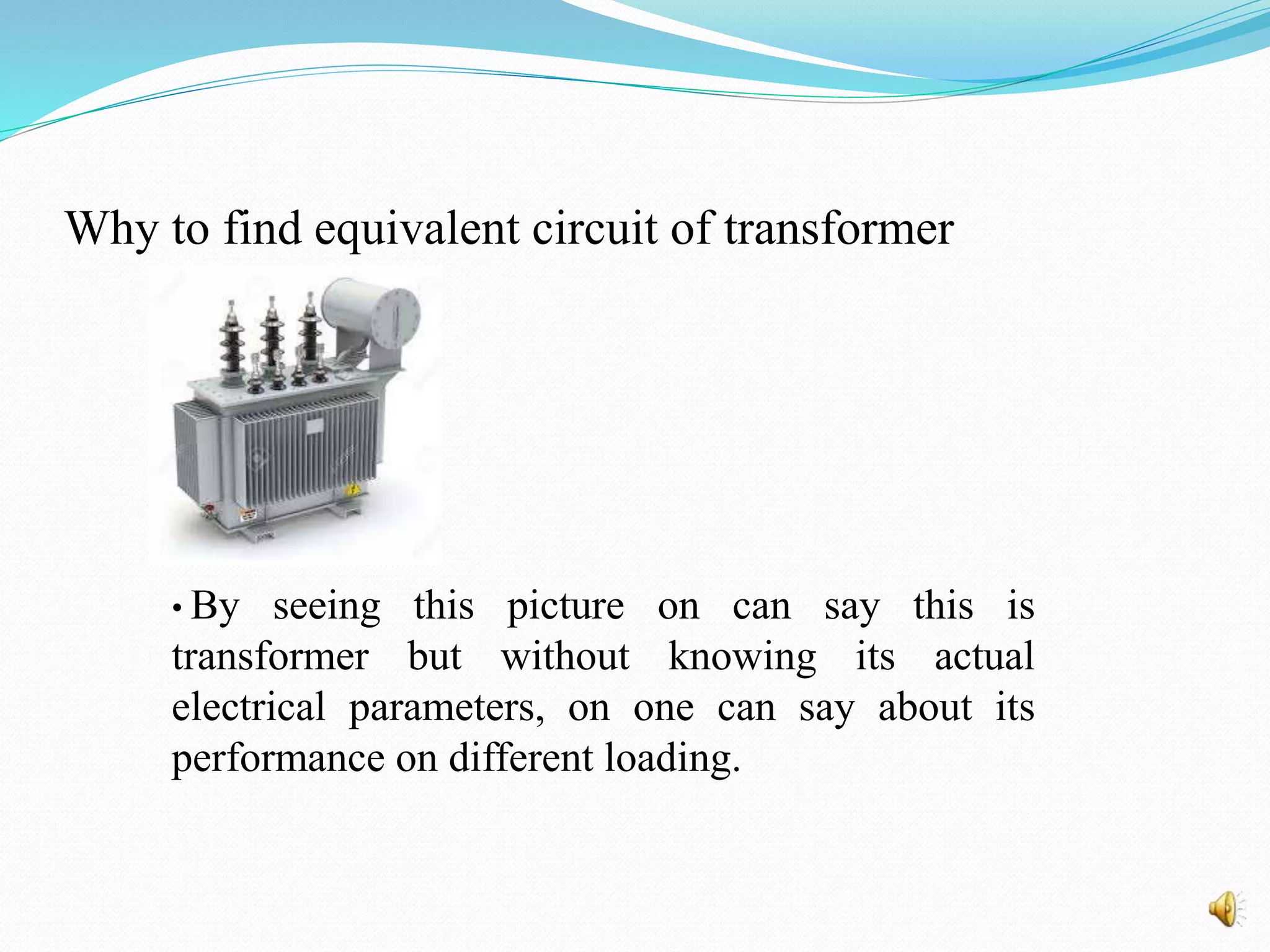Transformer Equivalent Ckt Pptx Computer Networking Computing