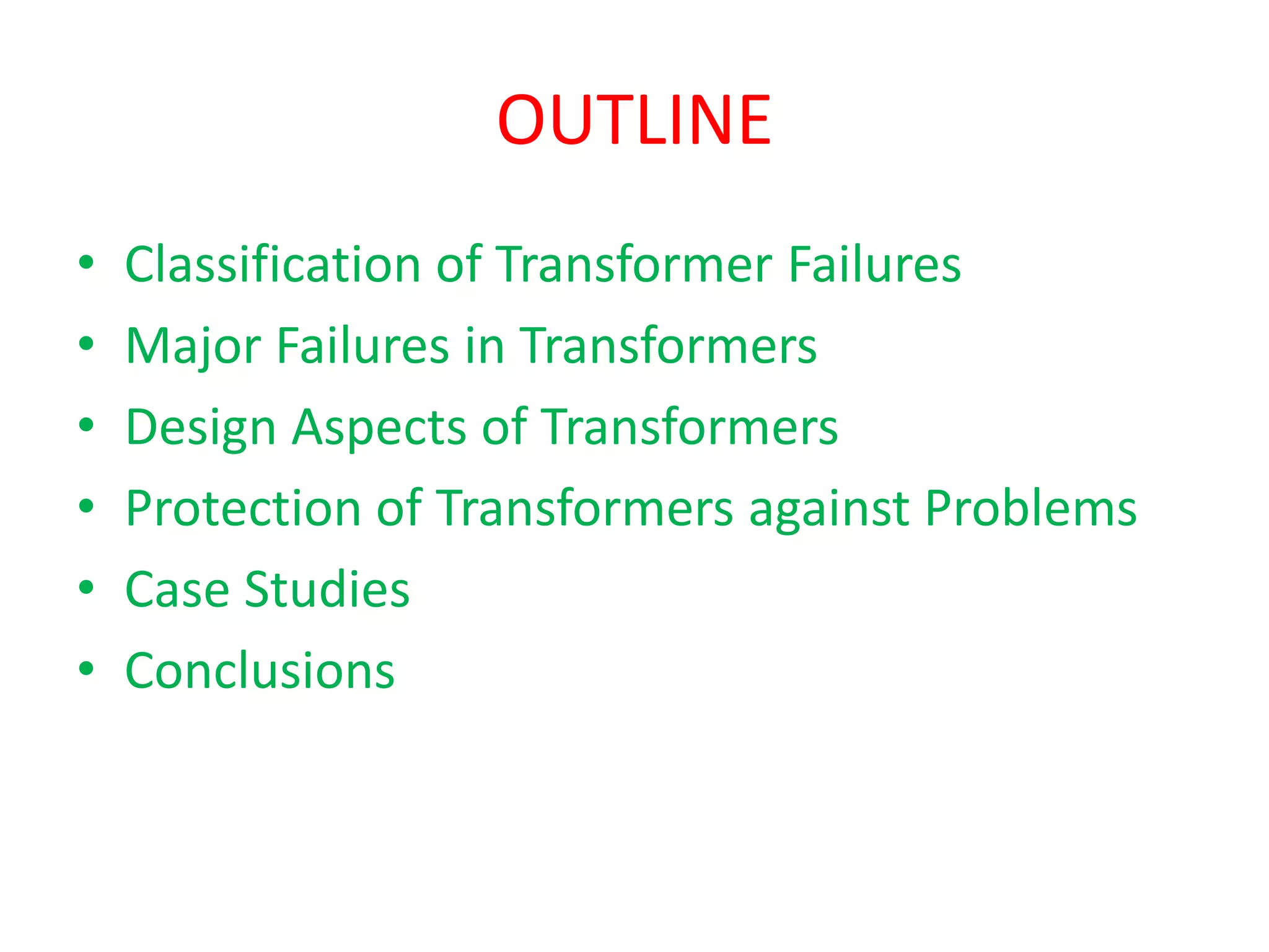 Transformer Failures and Case Studies | PDF