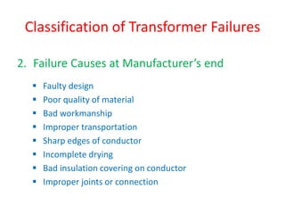 Transformer Failures and Case Studies | PDF
