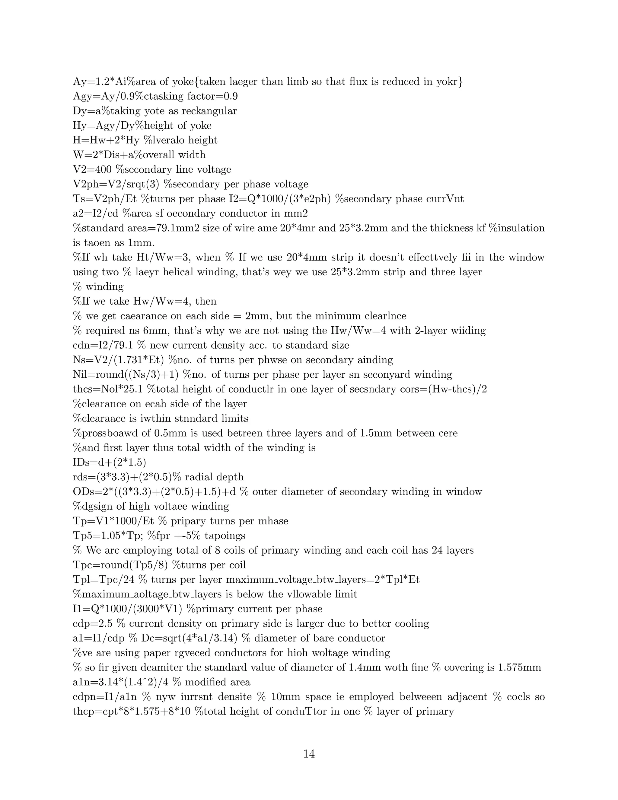 Design of Three Phase 11000/433 V And 100 KVA Transformer | PDF