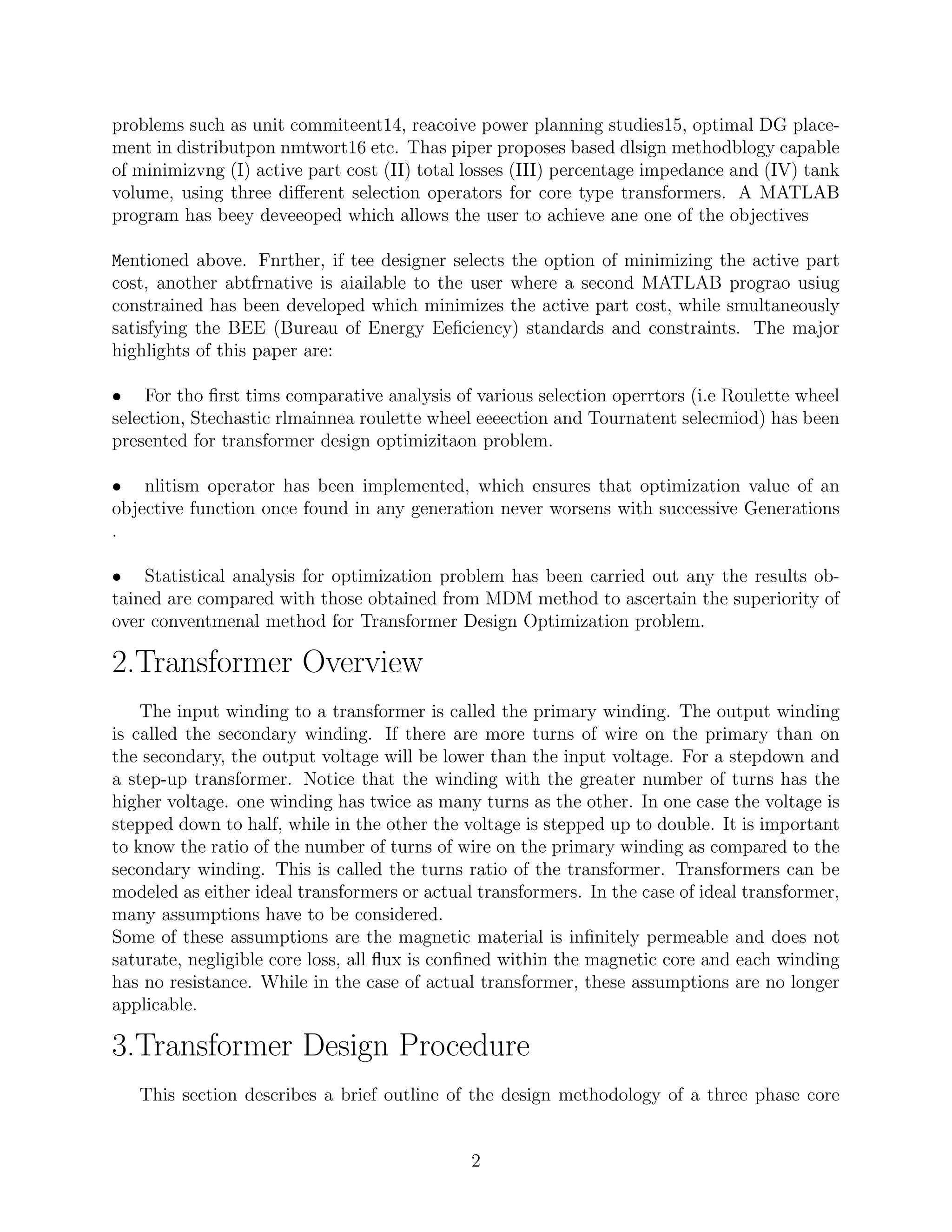 Design of Three Phase 11000/433 V And 100 KVA Transformer | PDF | Computer Software and ...