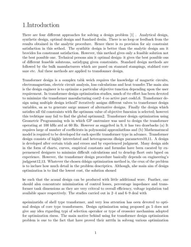 Design of Three Phase 11000/433 V And 100 KVA Transformer | PDF ...