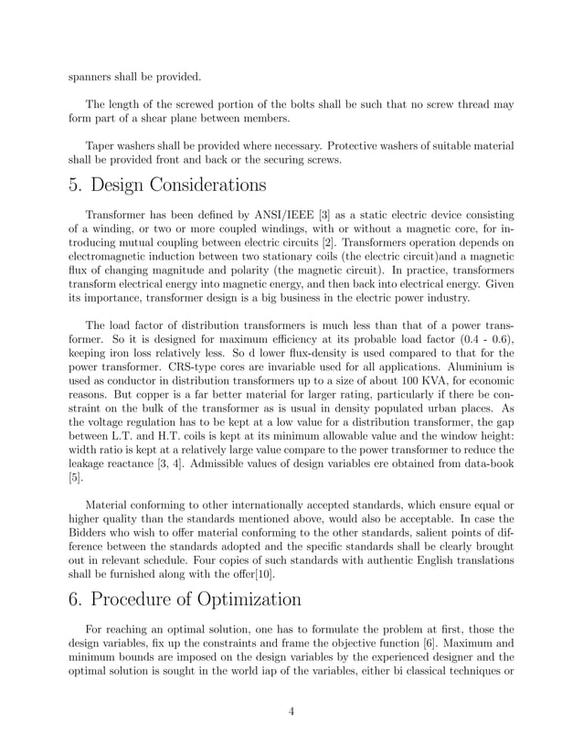 Design of Three Phase 11000/433 V And 100 KVA Transformer | PDF ...