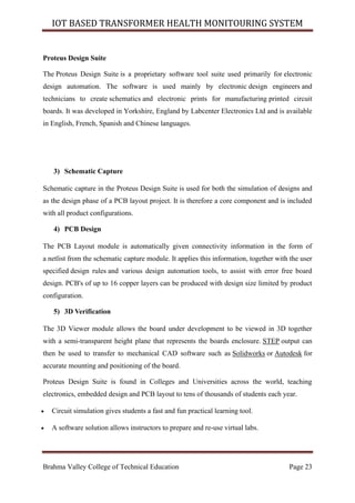 Project Report Transformer Health Monitoring Report | PDF