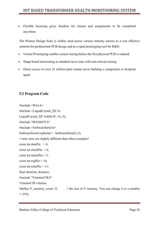 Project Report Transformer Health Monitoring Report | PDF