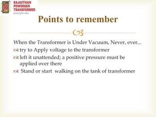 Transformer installation Practices | PPT