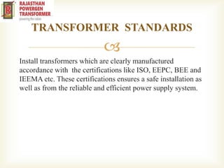 Transformer installation Practices | PPT