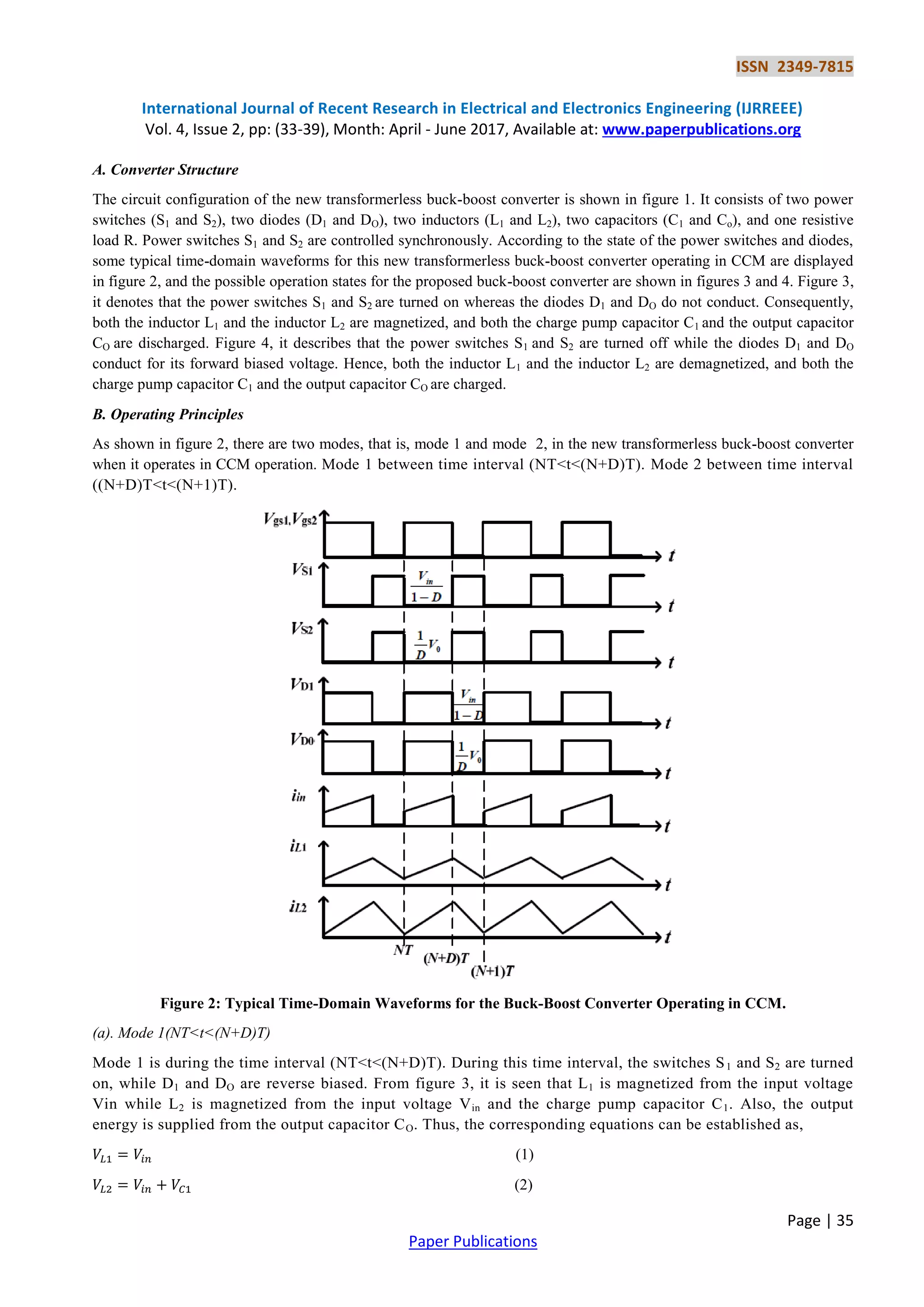 Transformerless Buck-Boost Converter With Positive Output Voltage and ...