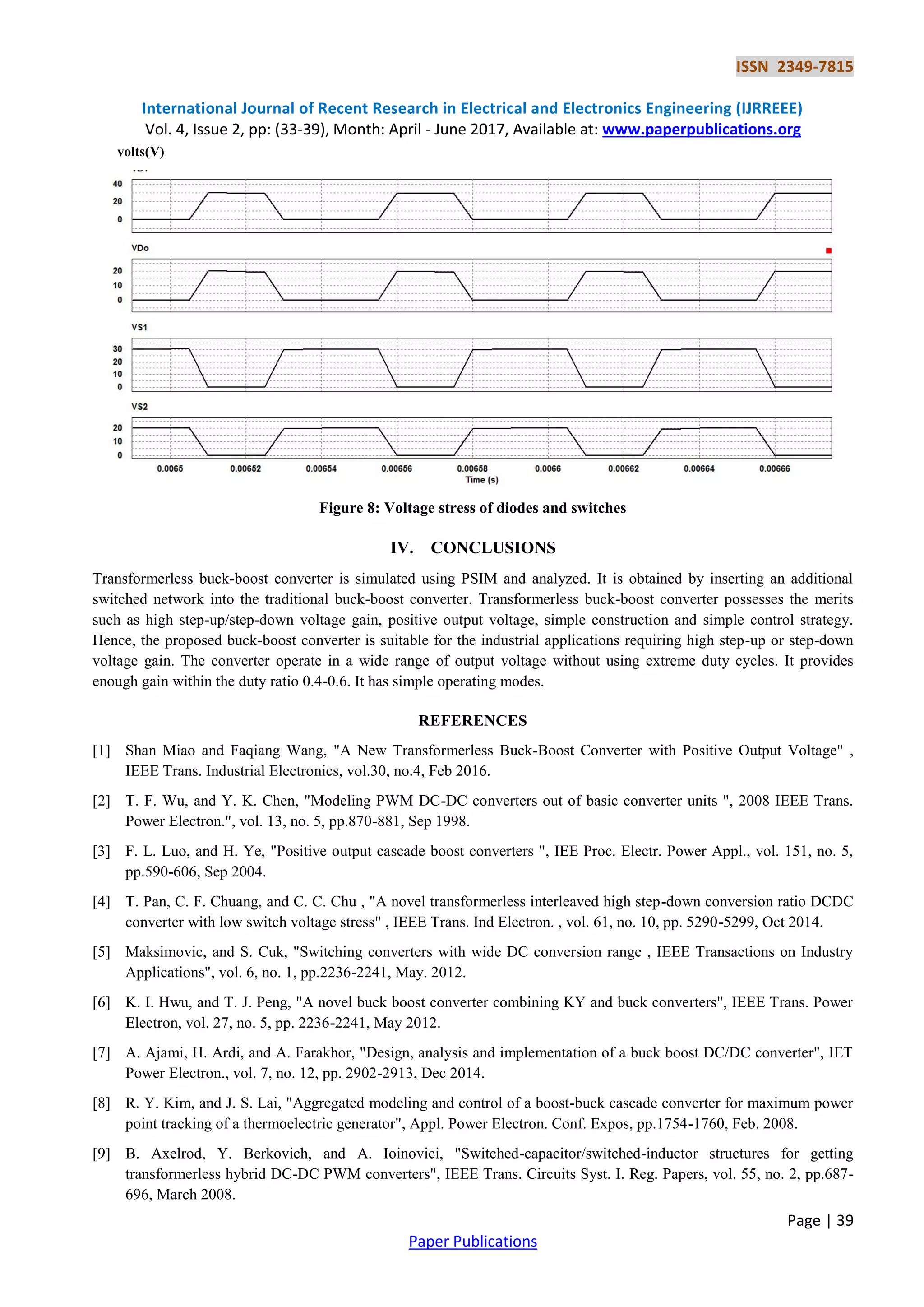Transformerless Buck-Boost Converter With Positive Output Voltage and ...