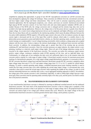 Transformerless Buck-Boost Converter With Positive Output Voltage and Nominal Duty Ratio | PDF
