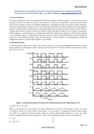 Transformerless Buck-Boost Converter With Positive Output Voltage and Nominal Duty Ratio | PDF