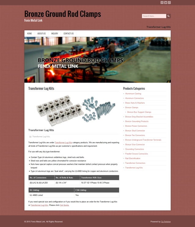Transformer lug kits | PDF