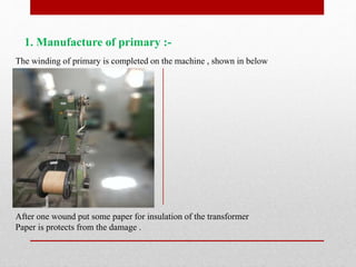 Transformer manufacture | PPTX