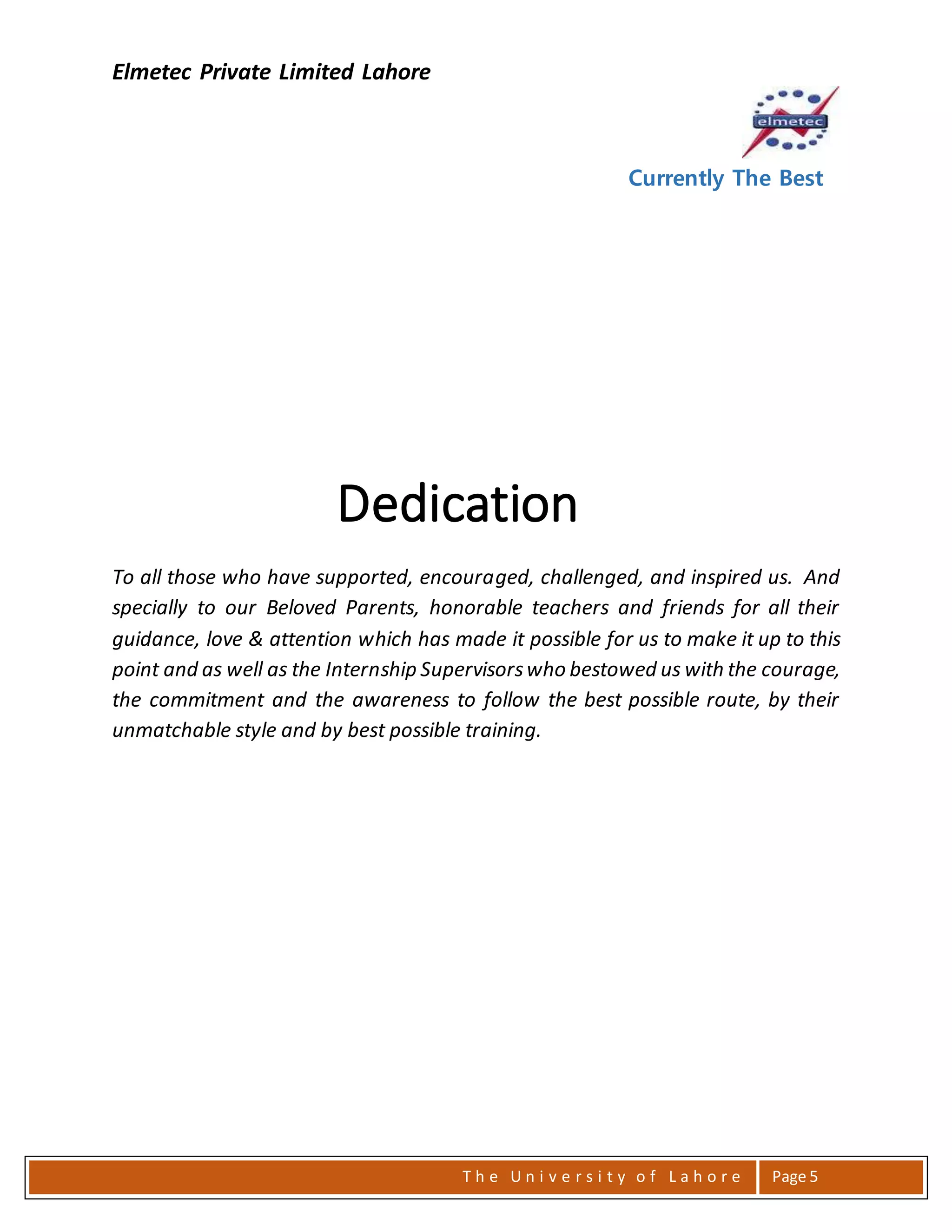 Transformer manufacturing and Internship Report | DOCX