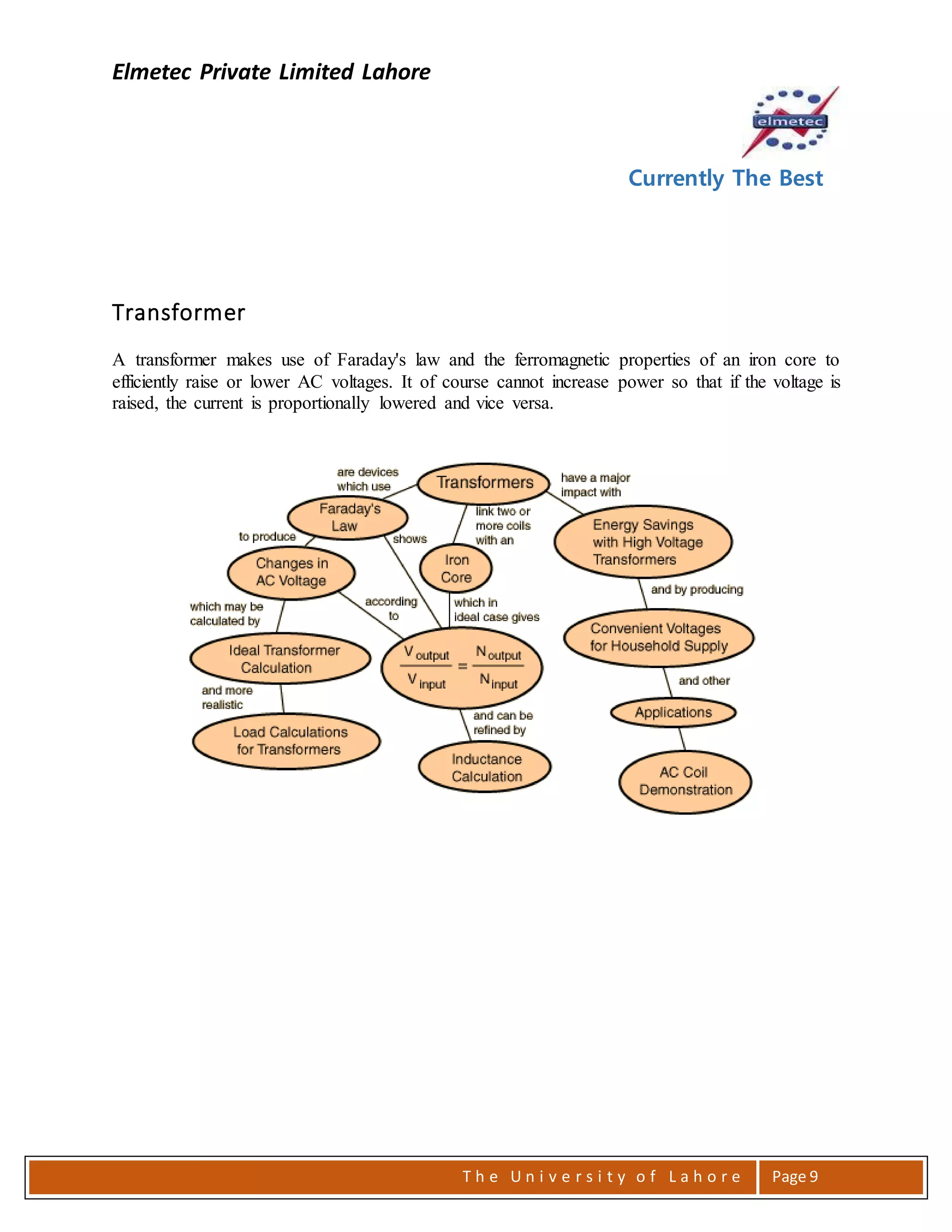 Transformer manufacturing and Internship Report | DOCX