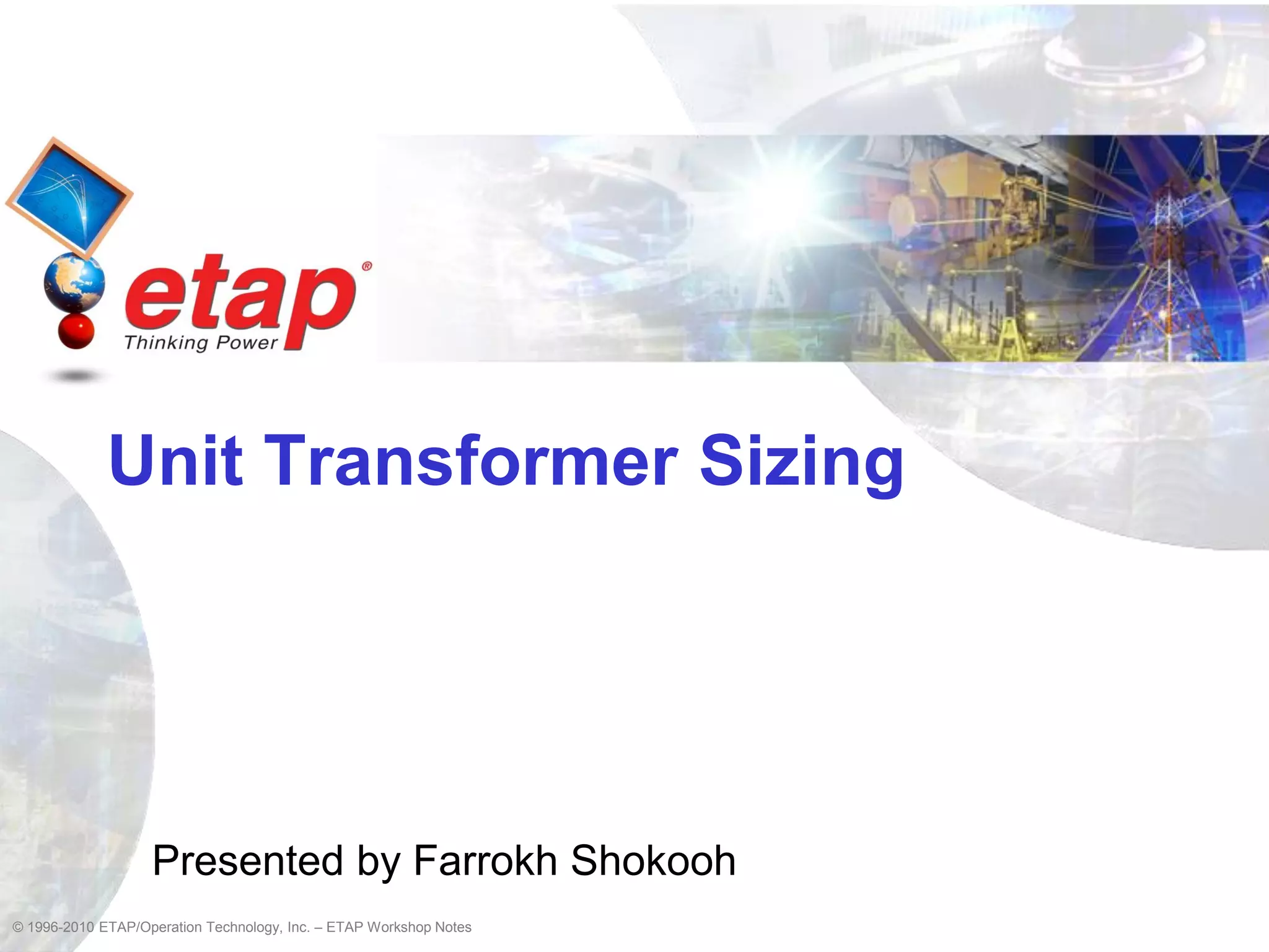 ETAP - Transformer mva sizing | PDF