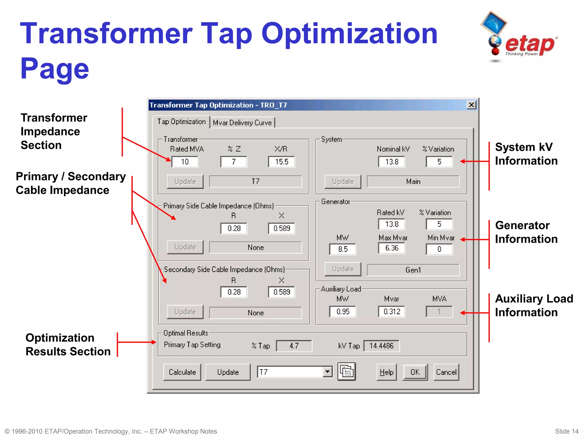ETAP - Transformer mva sizing | PDF