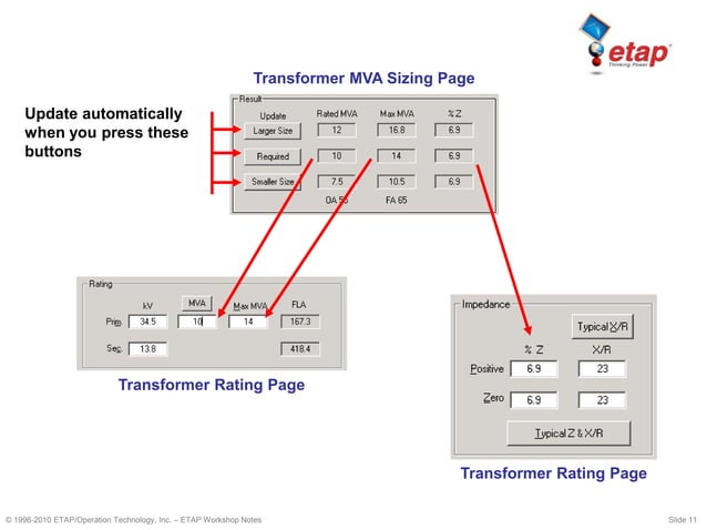 ETAP - Transformer mva sizing | PDF | Technology & Computing