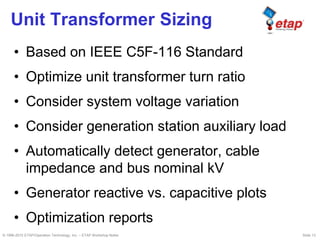 ETAP - Transformer mva sizing | PDF