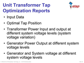 ETAP - Transformer mva sizing | PDF