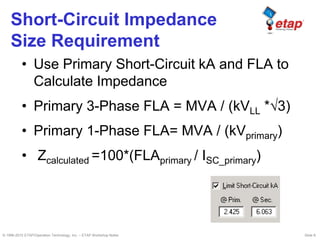 ETAP - Transformer mva sizing | PDF