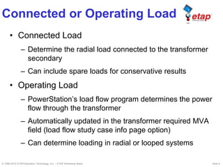 ETAP - Transformer mva sizing | PDF