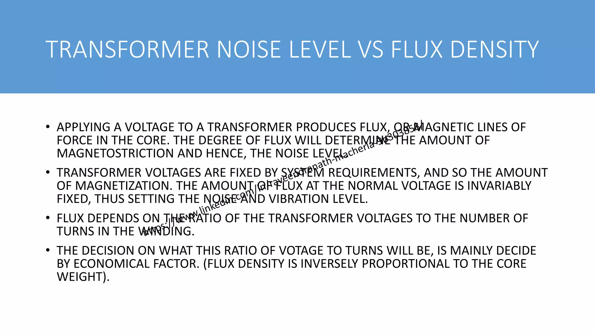 Understanding Transformer noise and vibration | PPTX