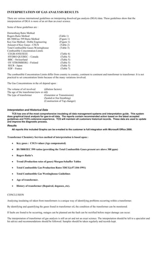Transformer oil analysis | PDF