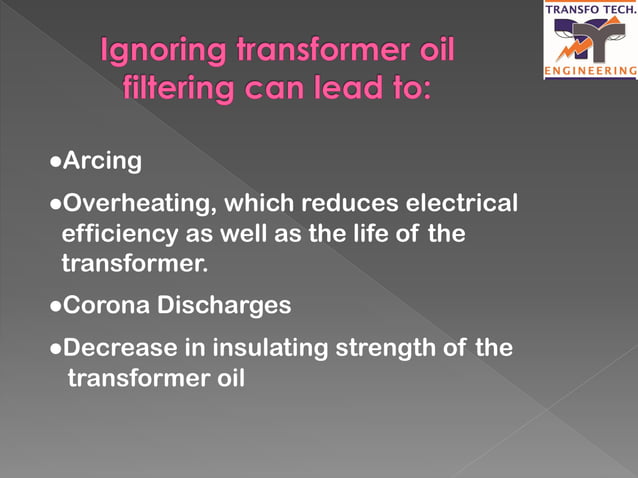 Transformer oil dehydration importance & process | PDF