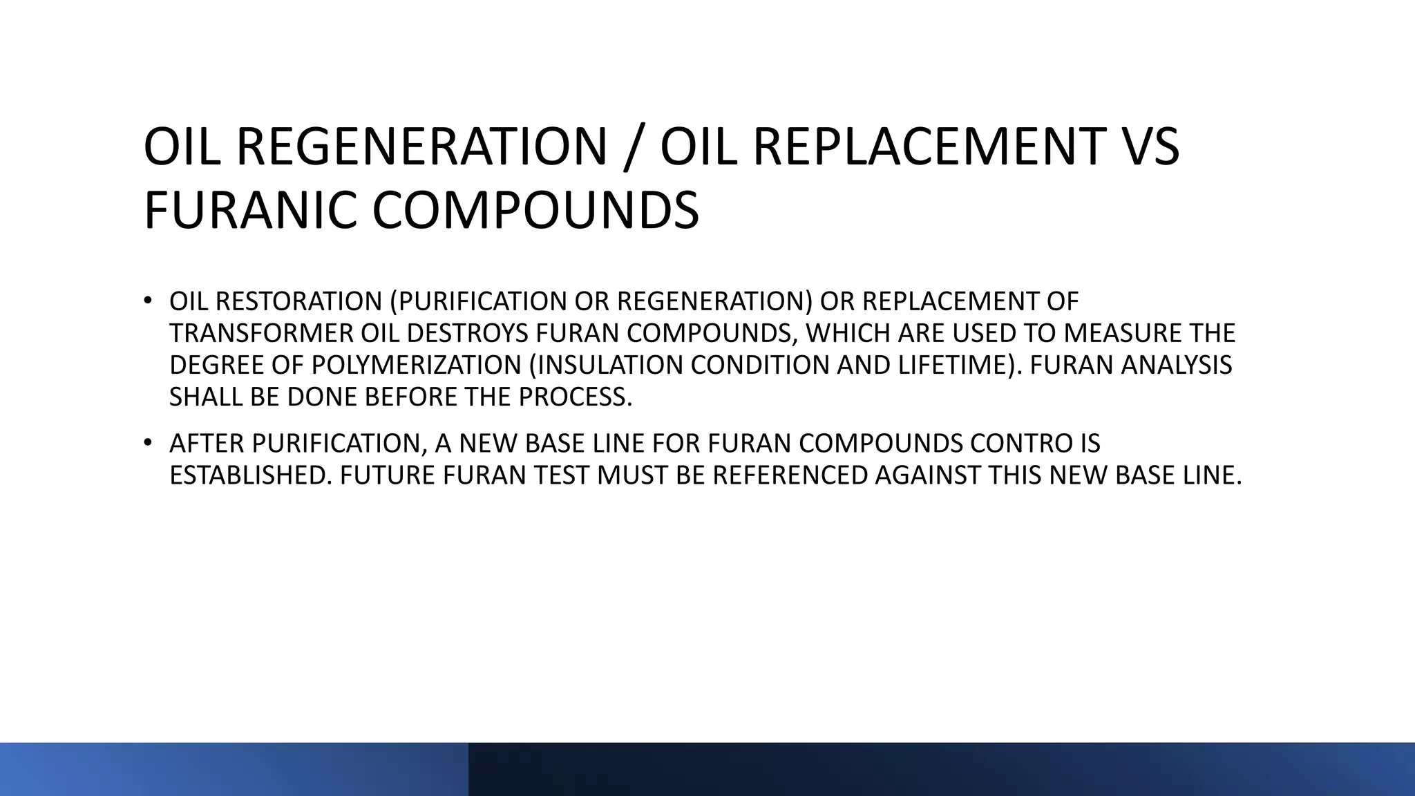 Transformer oil maintenance purification and regeneration | PPTX
