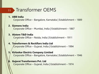 TRANSFORMER OIL classifications and specifications | PPT