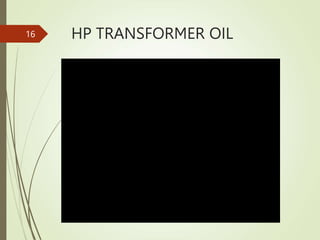 TRANSFORMER OIL classifications and specifications | PPT