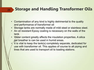 TRANSFORMER OIL classifications and specifications | PPT