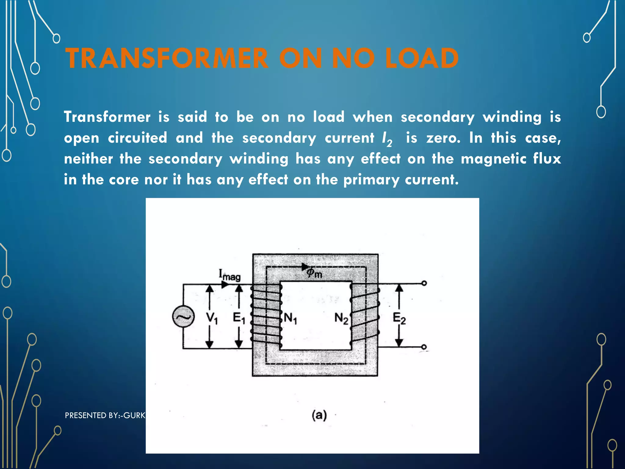 Transformer on no load | PDF