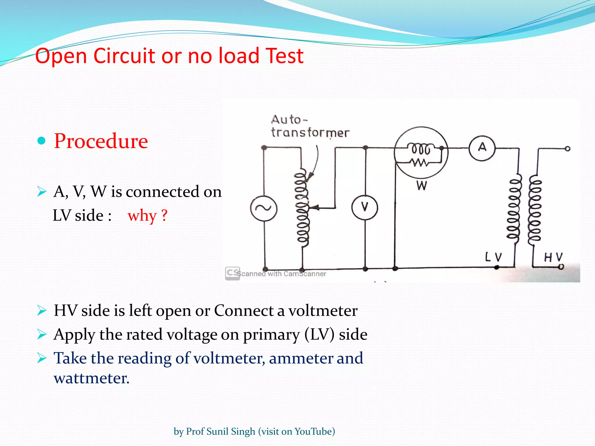 Transformer Open And Short Circuit Test Pdf