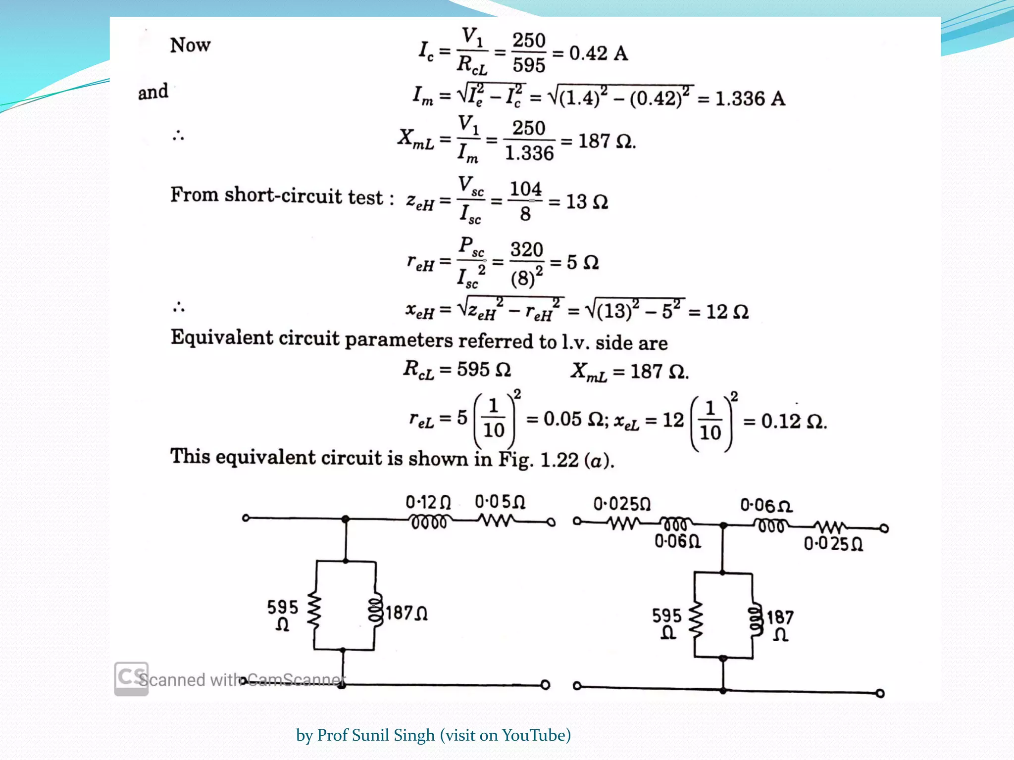 Transformer open and short circuit test | PDF