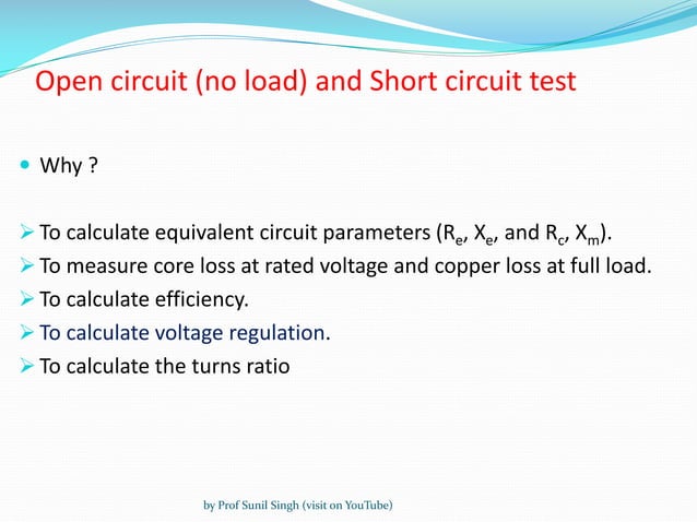 Transformer open and short circuit test | PDF