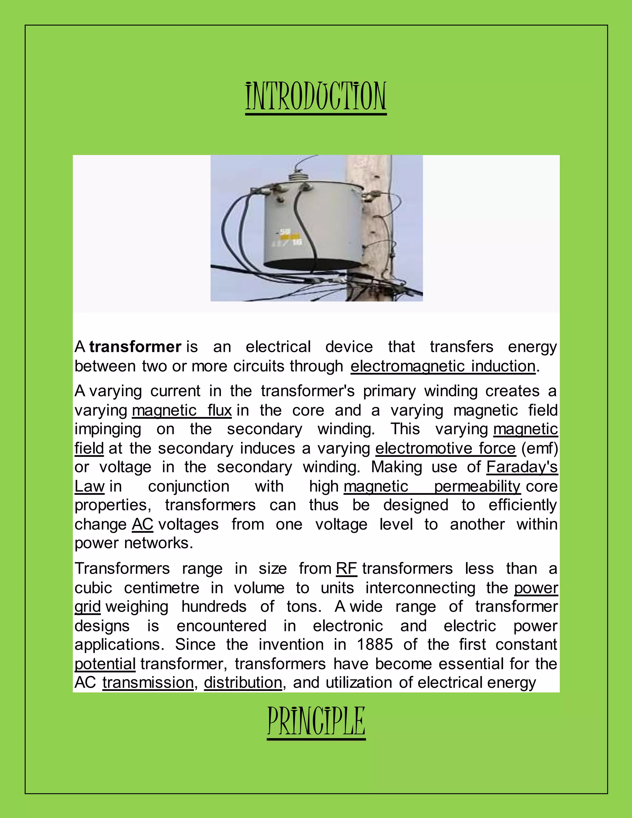 Transformer project | PDF