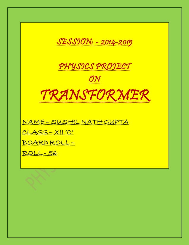 Transformer project | PDF