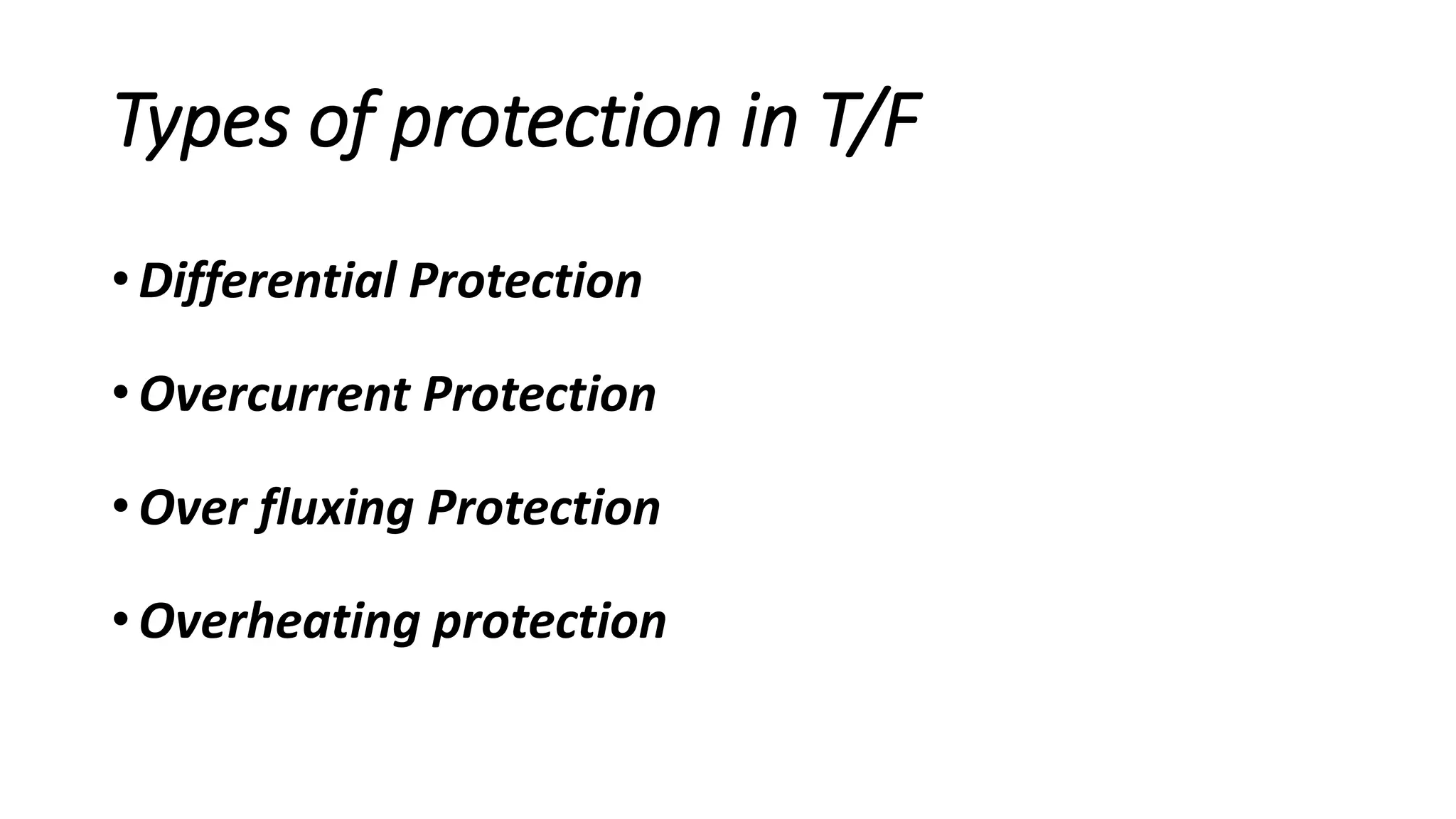 Transformer protection | PPTX