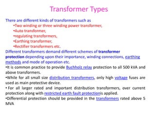 Transformer protection | PPTX