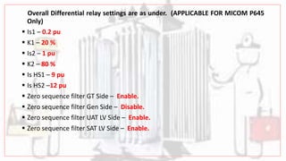 Generator Transformer Protections. | PPTX | Technology & Computing