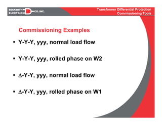 Transformer protection commissioning tools | PDF