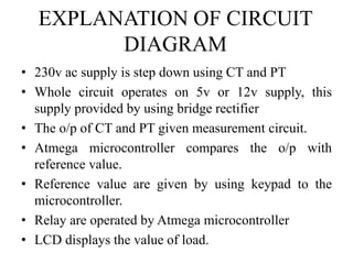Transformer protection using microcontroller and gsm technology | PPTX