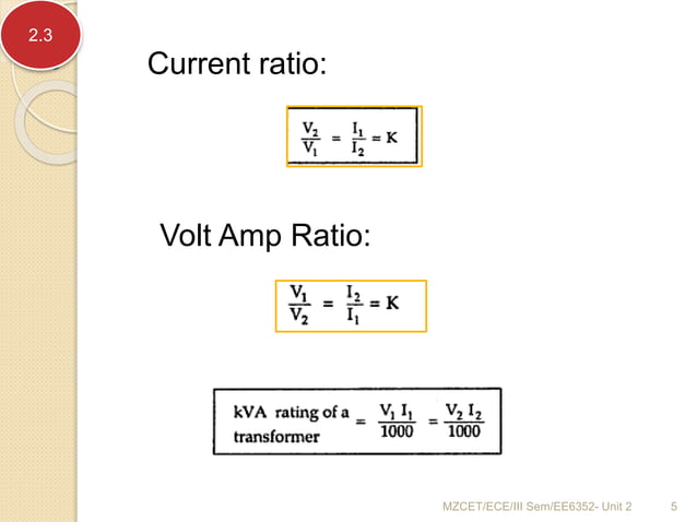 Transformer ratio & equivalent circuit of transformer | PPTX