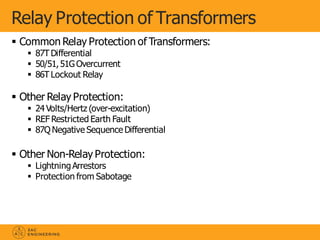 Transformer relays trips alarms.pptx | Geography | Science
