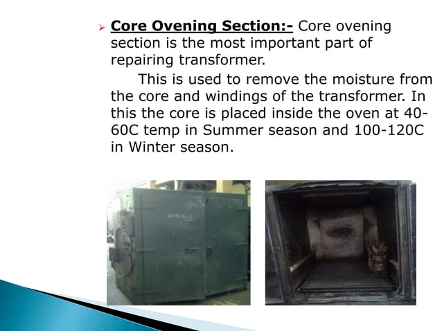 Transformer Repair Workshop Report [EEE] | PPTX