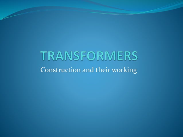 Transformers | PPTX | Technology & Computing